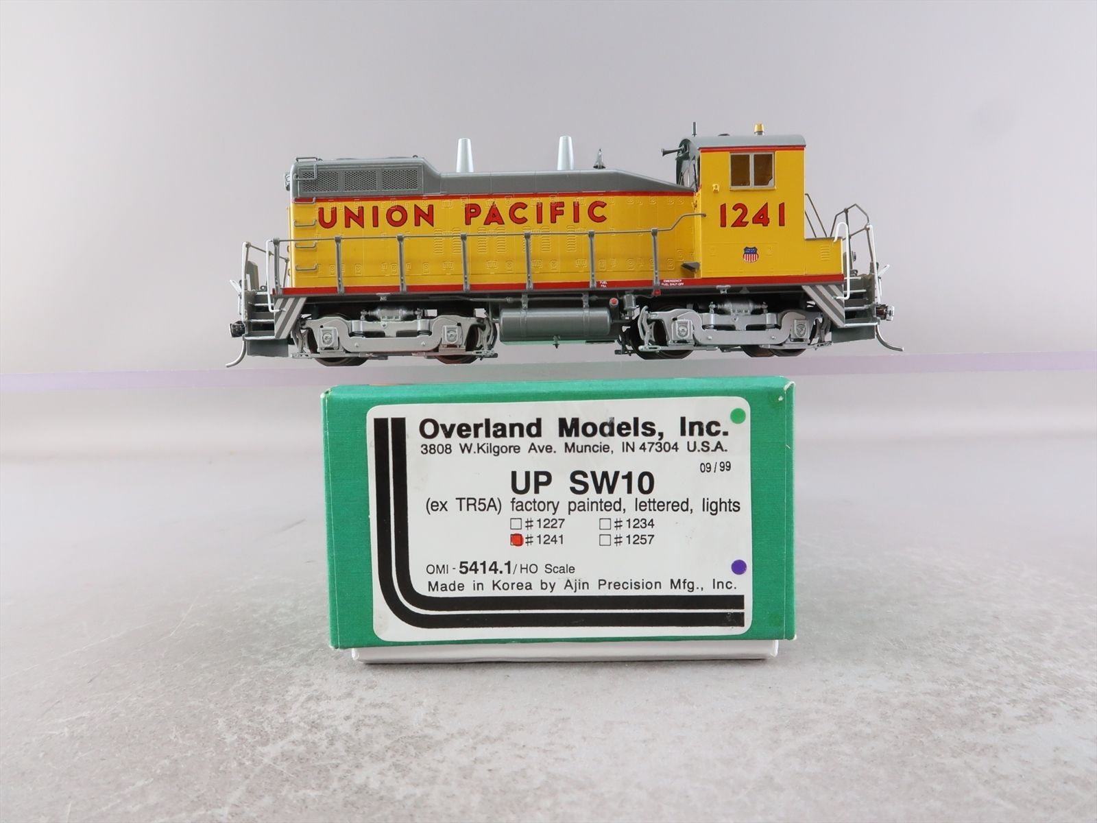 HO Brass Model - OMI 5414.1 UP Union Pacific SW10 #1241 - ex TR5A - F/P ...