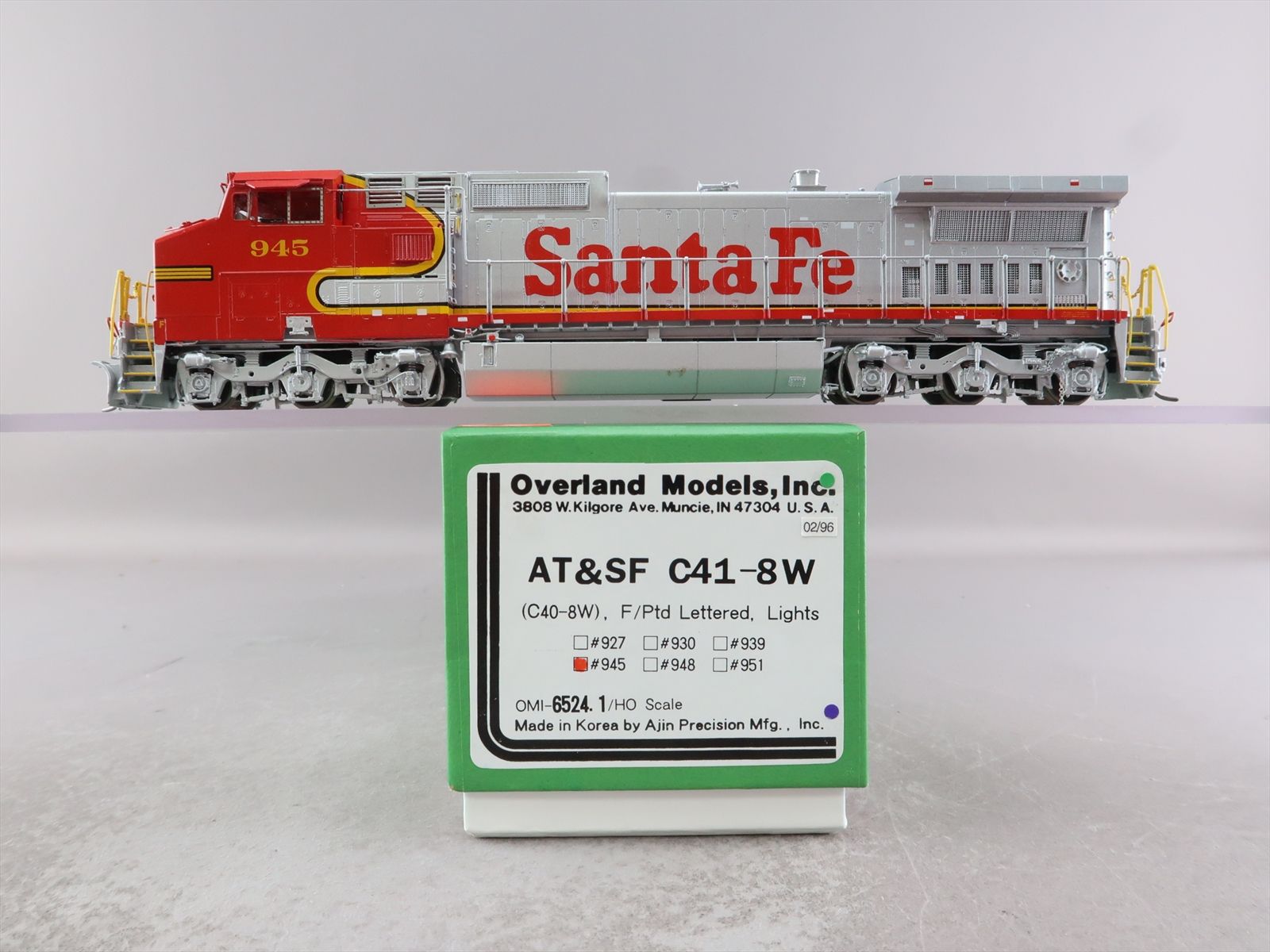 HO Brass Model - OMI 6524.1 AT&SF Santa Fe C41-8W #945 - F/P - 1996 Run ...