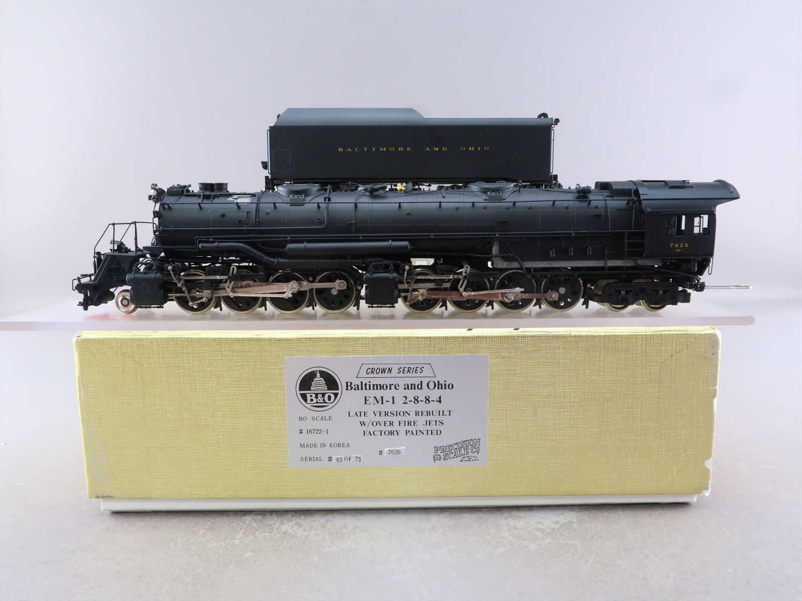 HO Brass Model - PSC 16722-1 Crown B&O Baltimore & Ohio EM-1 2-8-8-4 ...