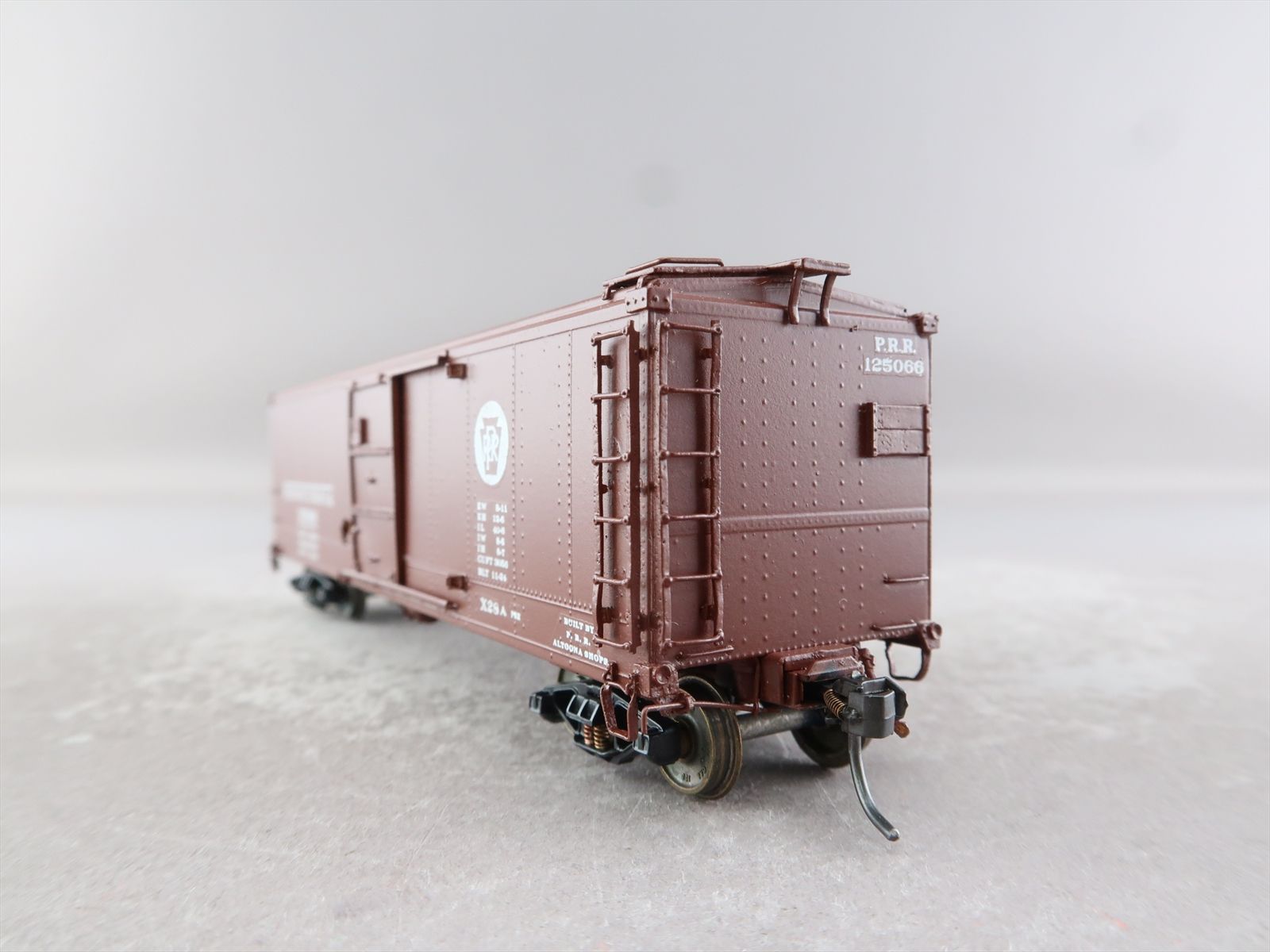 HO Brass Model - OMI 3015 PRR Pennsylvania X-29 Boxcar #125066 - Custom ...