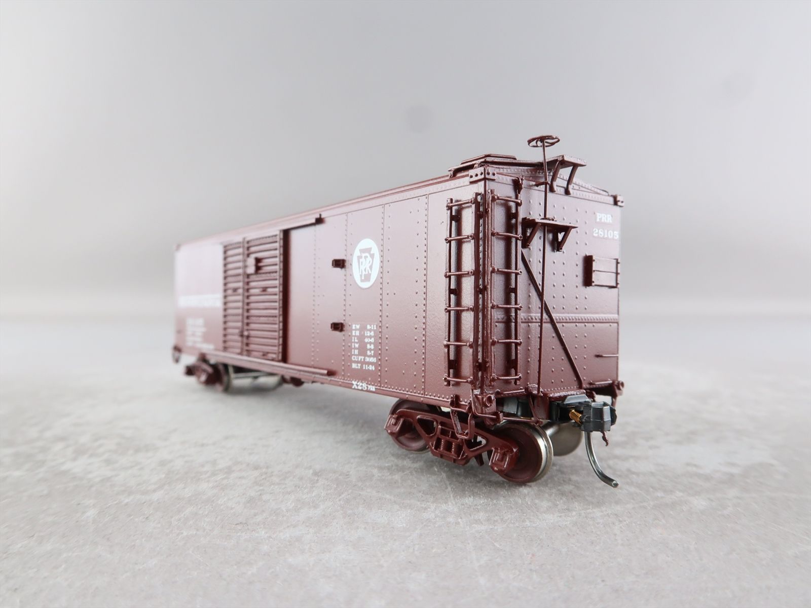 HO Brass Model - OMI 3018 PRR Pennsylvania X-28 Boxcar Box Car #28105 ...