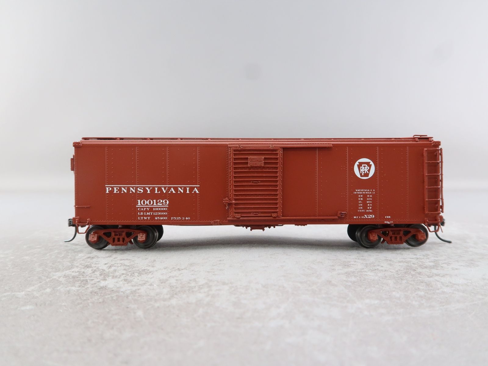 HO Brass Model - OMI 3014 PRR Pennsylvania X-29 Boxcar #100129 - Custom ...