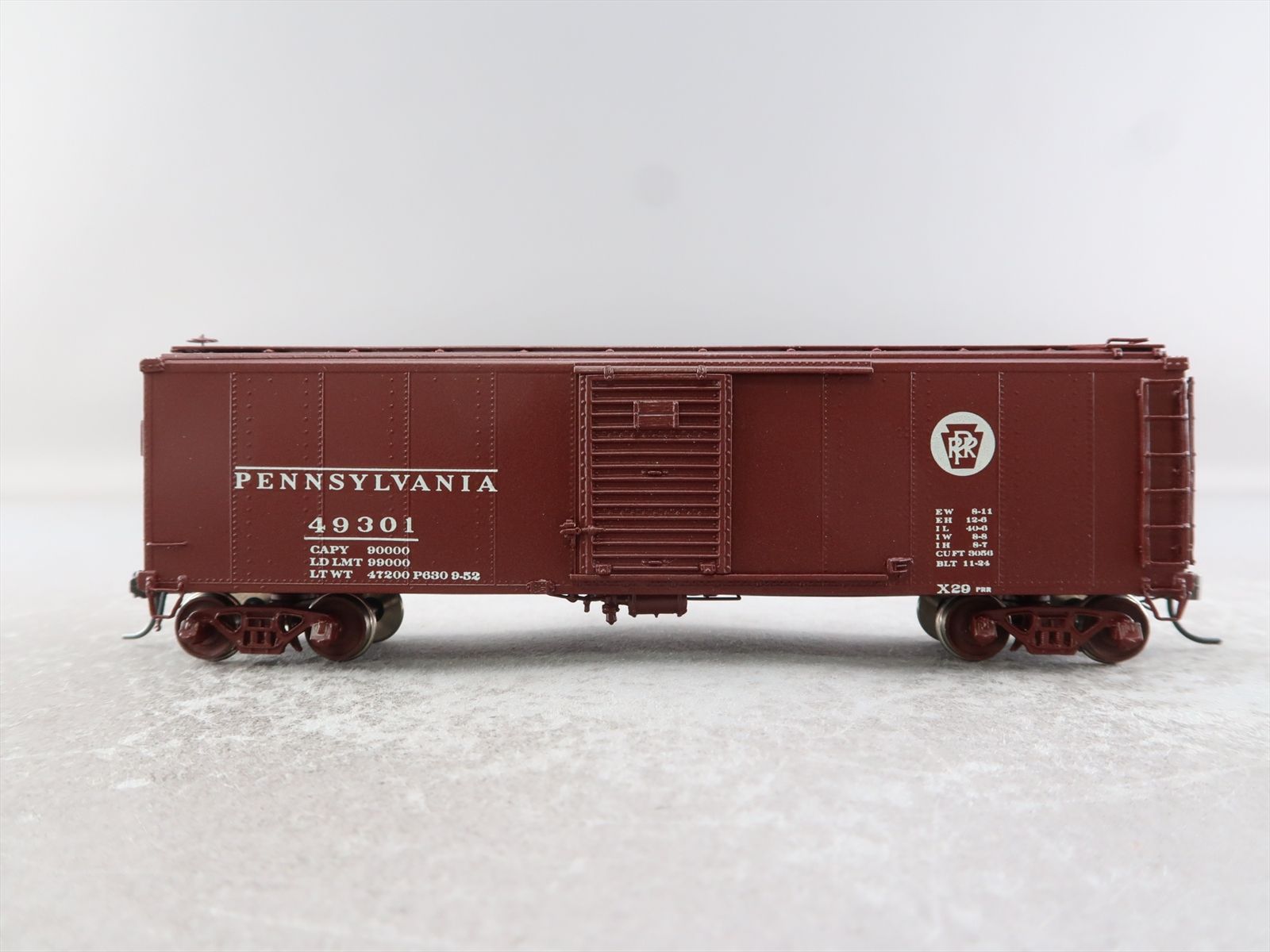 HO Brass Model Train - OMI 3013 PRR Pennsylvania X-29 Boxcar #49301 ...
