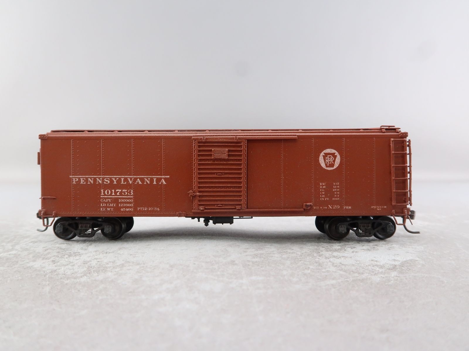 HO Brass Model - OMI 3014 PRR Pennsylvania X-29 Boxcar #101753 - Custom ...