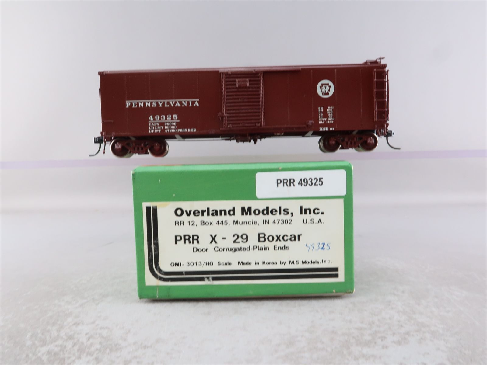 HO Brass Model Train - OMI 3013 PRR Pennsylvania X-29 Boxcar #49325 ...