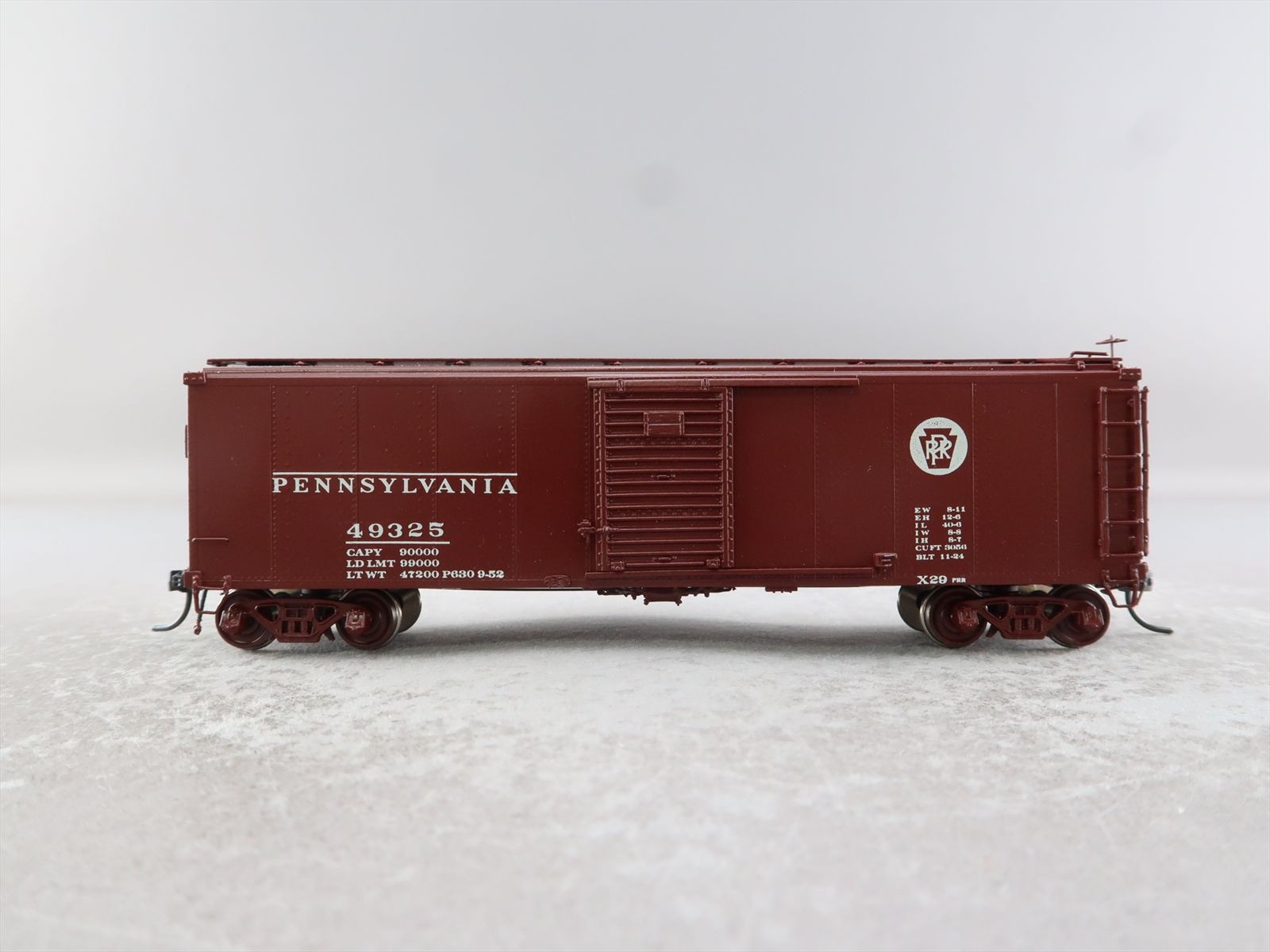HO Brass Model Train - OMI 3013 PRR Pennsylvania X-29 Boxcar #49325 ...