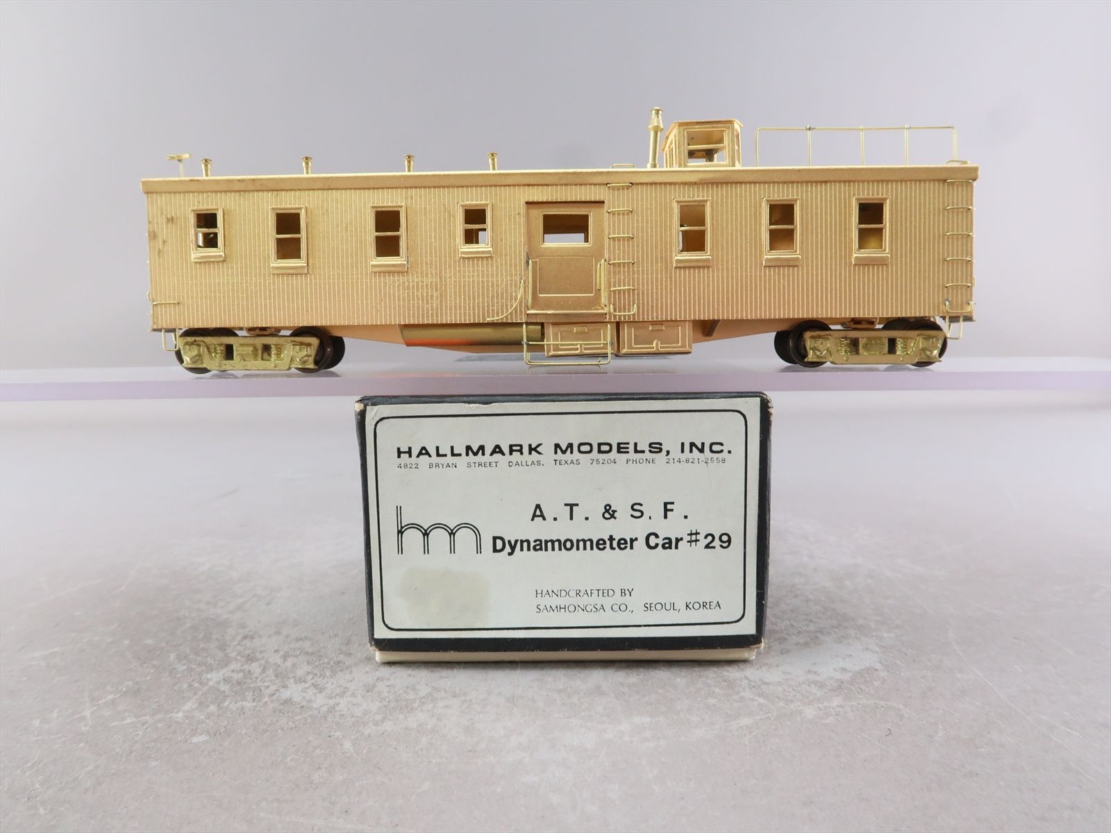 HO Brass Model - HM Hallmark AT&SF Santa Fe Dynamometer Car #29 ...