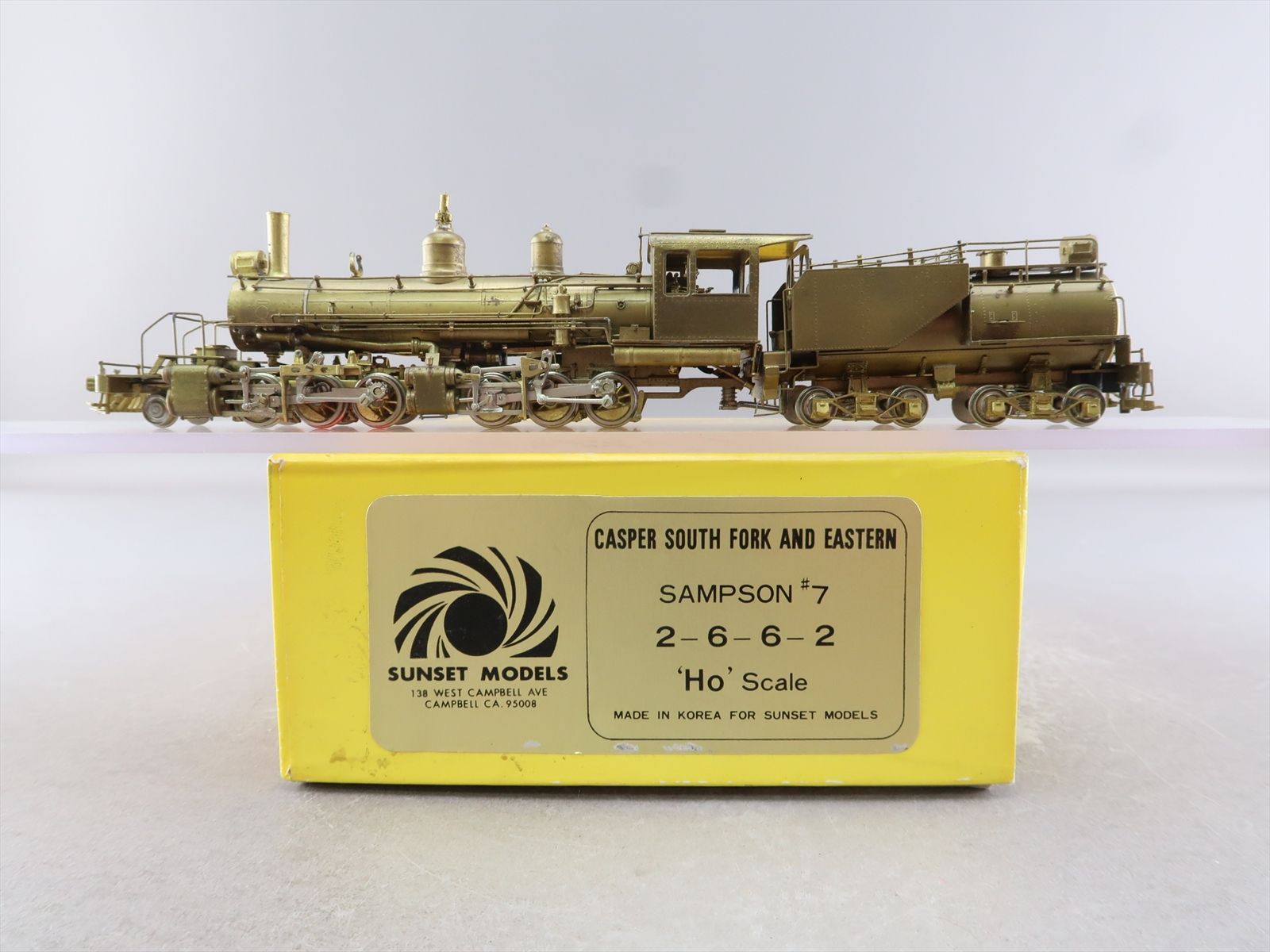 HO Brass Model - Sunset HO72 Casper South Fork & Eastern 2-6-6-2 ...