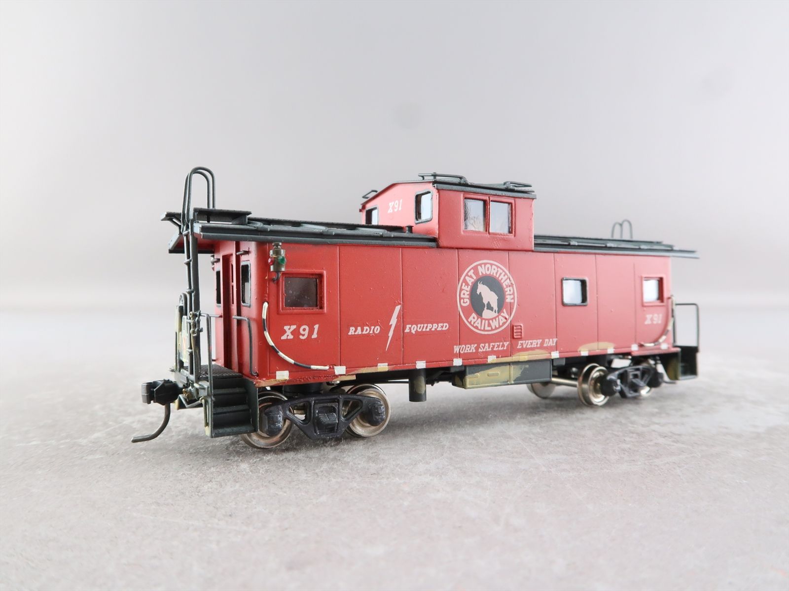 HO Brass Model - Oriental GN Great Northern Caboose #x91 - Custom - 1986 Run - Samhongsa