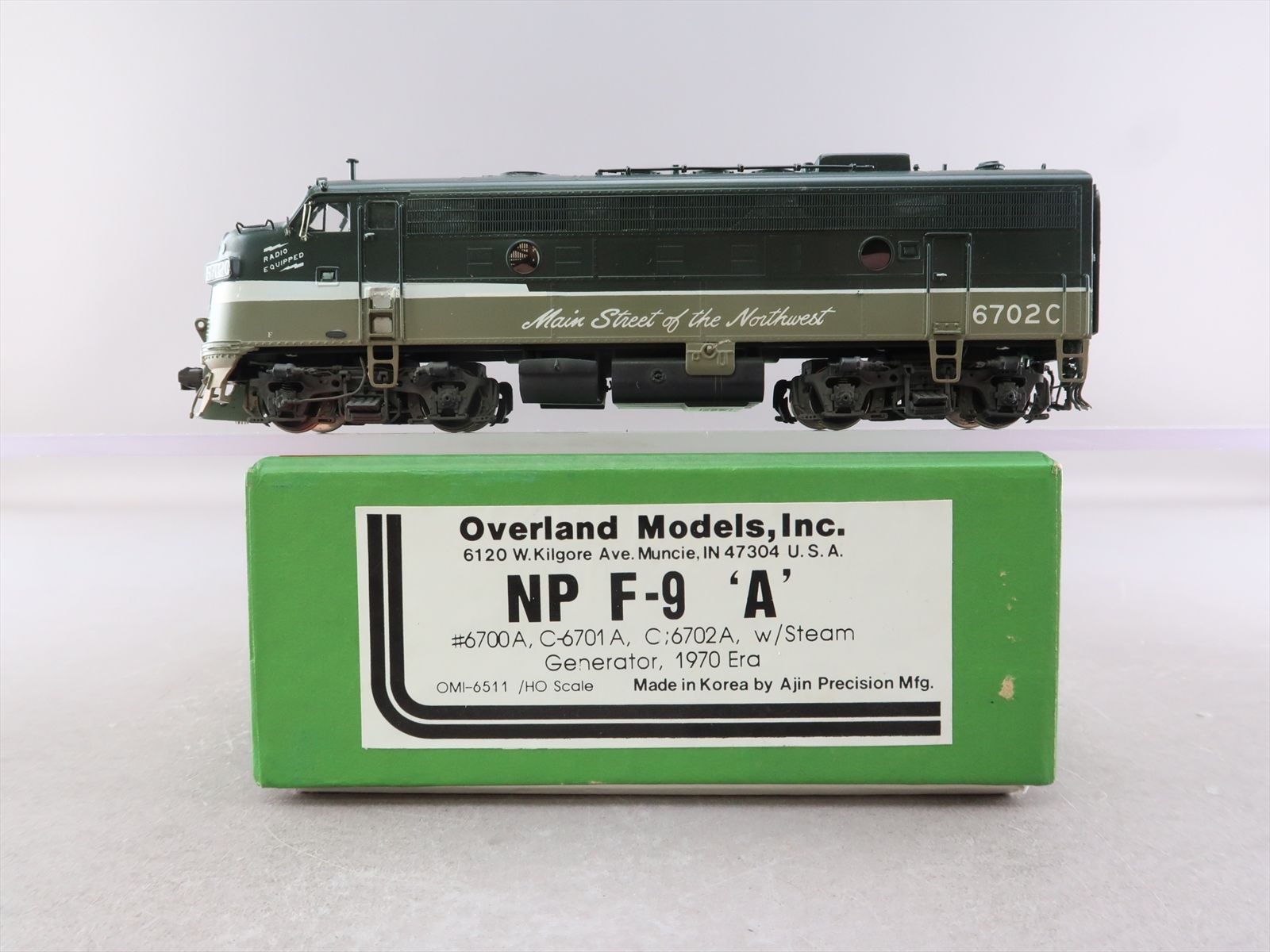 HO Brass Model - OMI 6511 NP Northern Pacific F9 F9A Main Street of the ...
