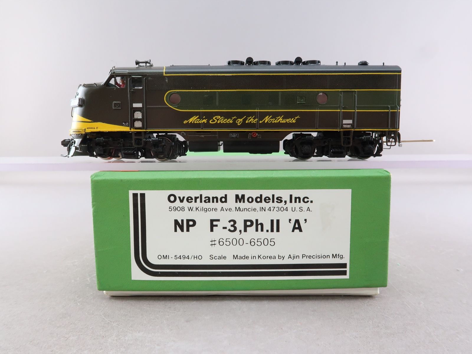 HO Brass Model - OMI 5494 NP Northern Pacific F3 F3A Phase II #6500 ...