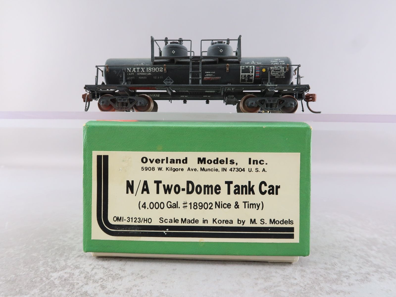 HO Brass Model - OMI 3123 N/A NATX Two Dome Tank Car 4000 Gallon #18902 ...