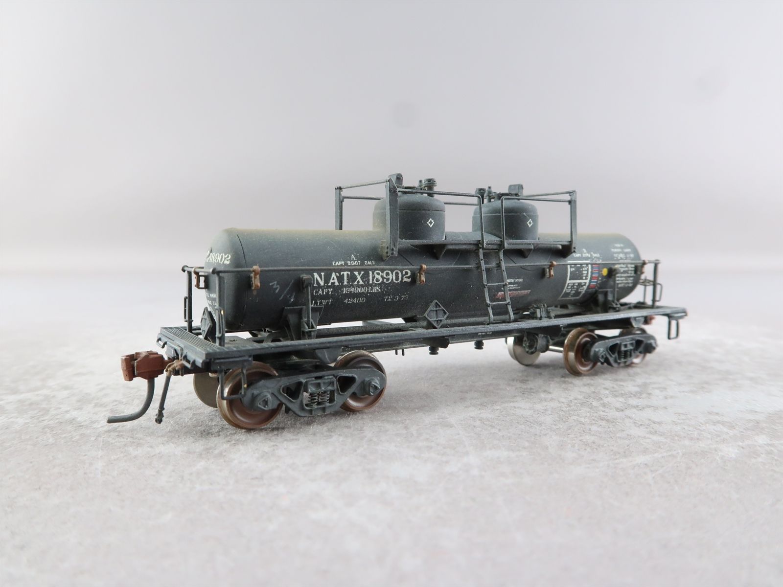HO Brass Model - OMI 3123 N/A NATX Two Dome Tank Car 4000 Gallon #18902 ...