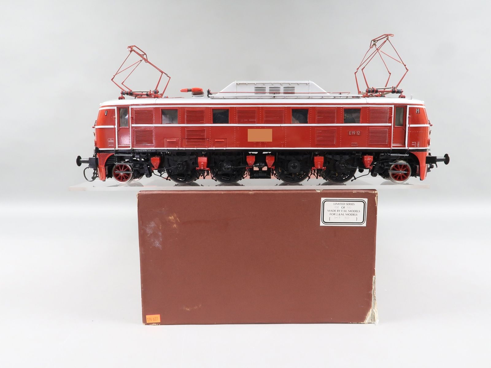 G Brass Model - J&M Deutsche Reichsbahn E-19 Red Third Reich - F/P - F ...