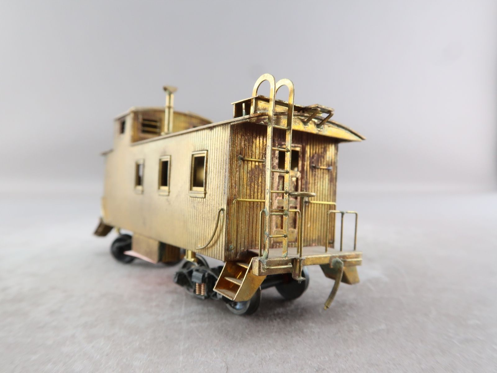 HO Brass Model - TID Trains Inc GN Great Northern Caboose 3 Window Wood ...