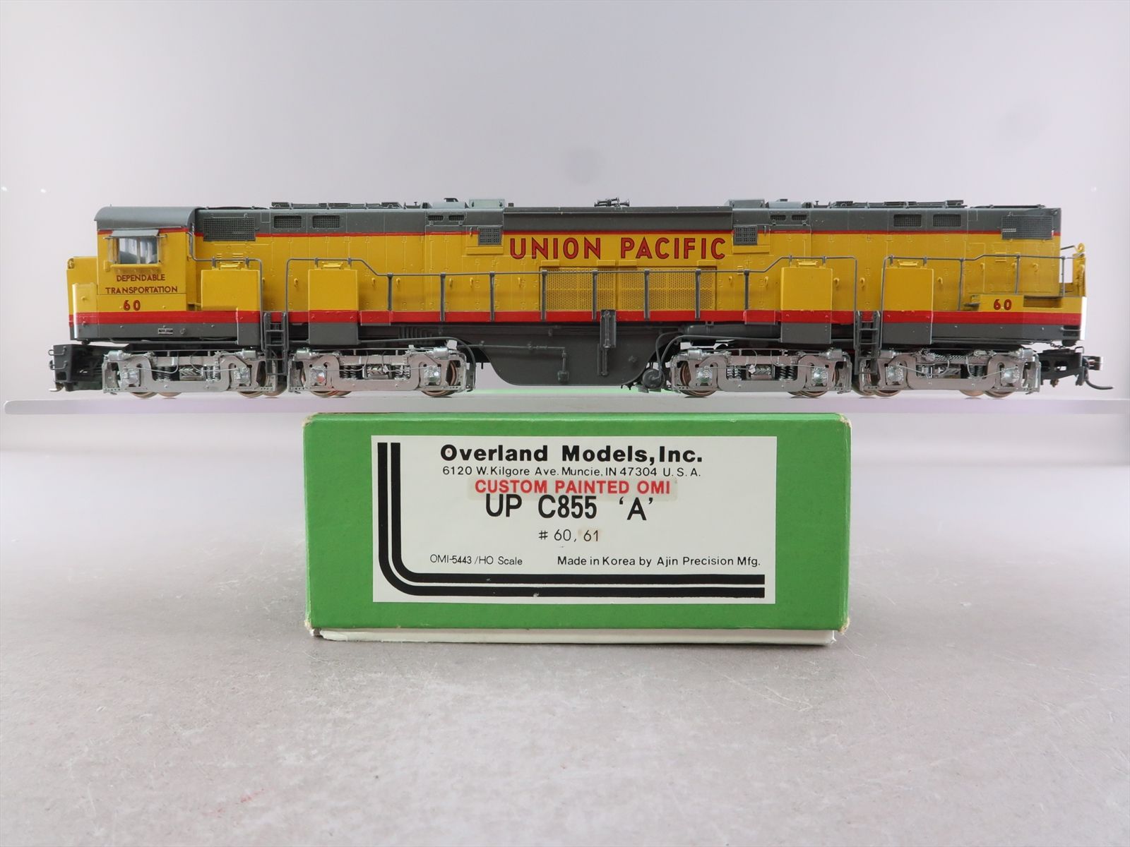 HO Brass Model - OMI 5443.1 UP Union Pacific C855 C855A #60 - F/P ...