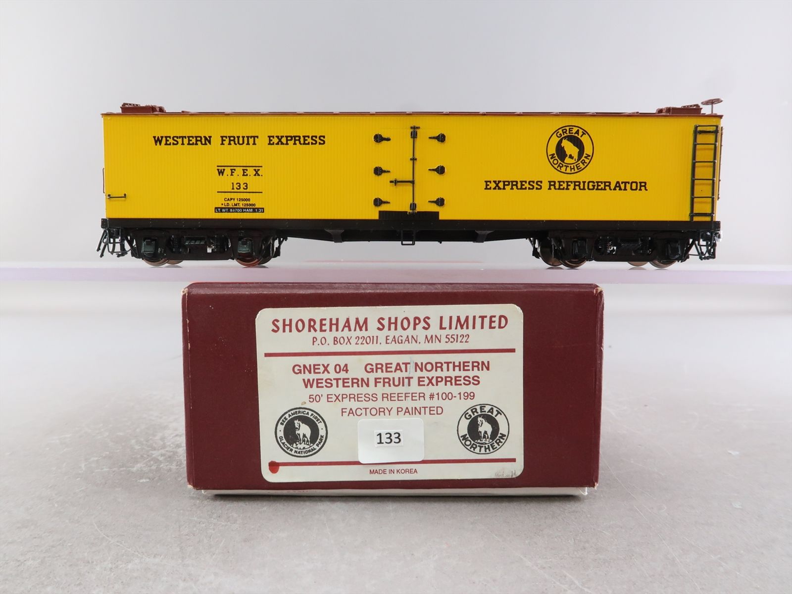 HO Brass Model - SSL GNEX04 GN Great Northern WFE Western Fruit Express ...