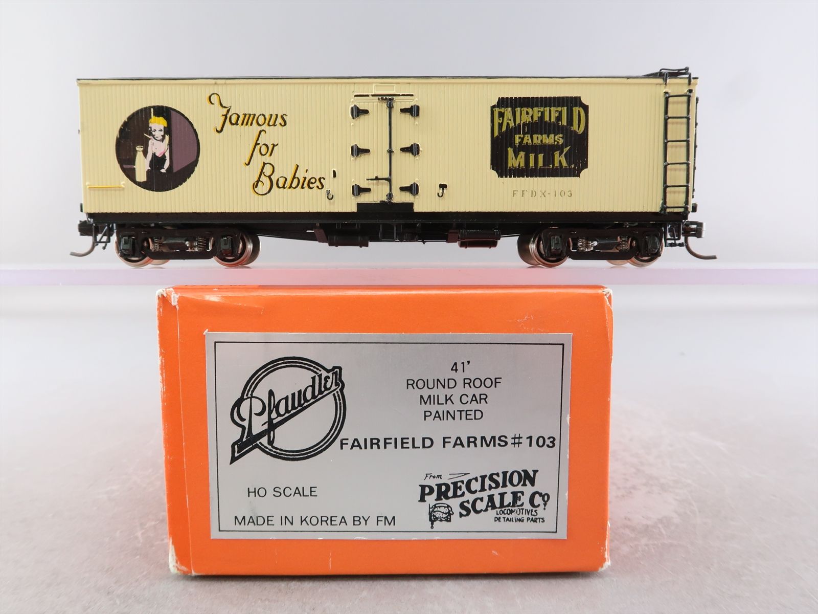 HO Brass Model - PSC FFDX Pfaudler Fairfield Farms 41' Round Roof Milk ...