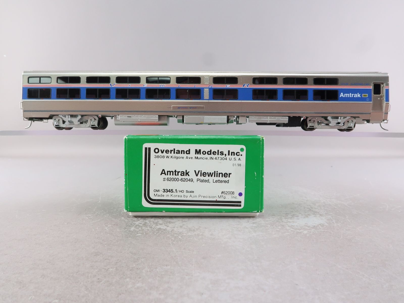 HO Brass Model - OMI 3345.1 Amtrak Viewliner Sleeper #62038 SPRING VIEW ...