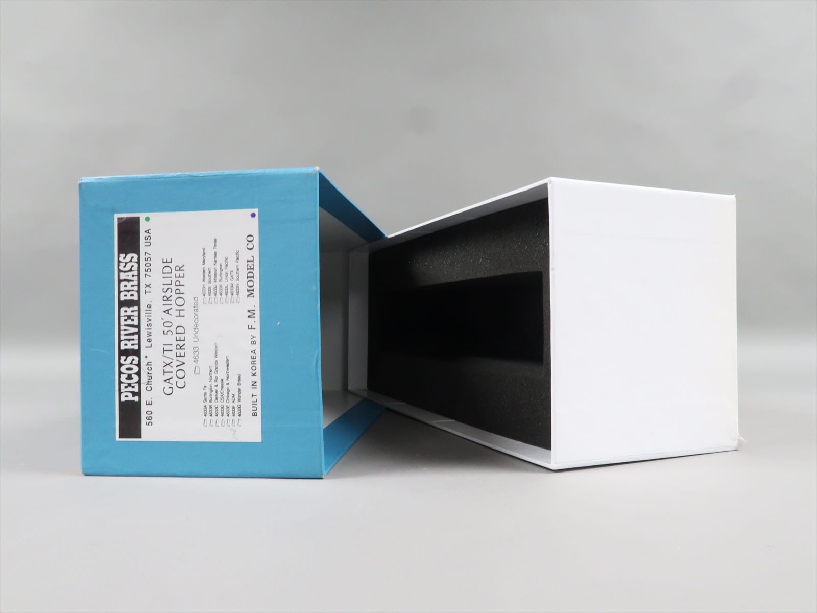 O Brass Model - PRB Pecos River 4633F ADM ADMX 50' Airslide Covered Hopper #5308 - F/P - 1998 ...