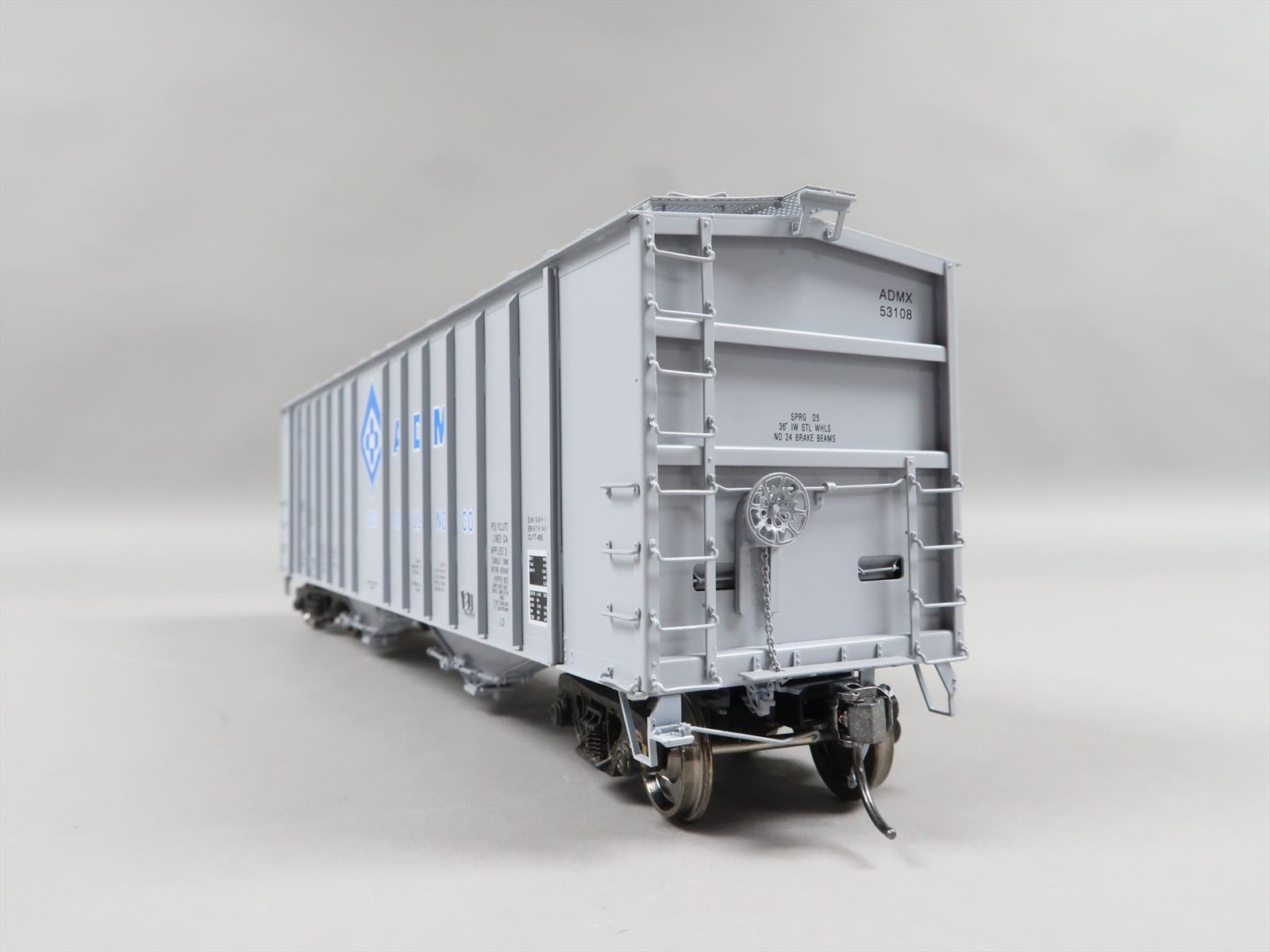 O Brass Model - PRB Pecos River 4633F ADM ADMX 50' Airslide Covered Hopper #5308 - F/P - 1998 ...