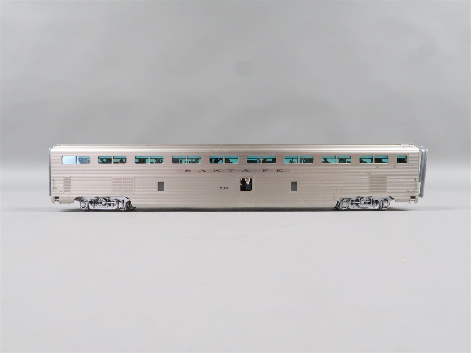 HO Brass Model - Hallmark AT&SF Santa Fe High Level 6 + 2 Extra Cars Passenger Set - F/Plated ...