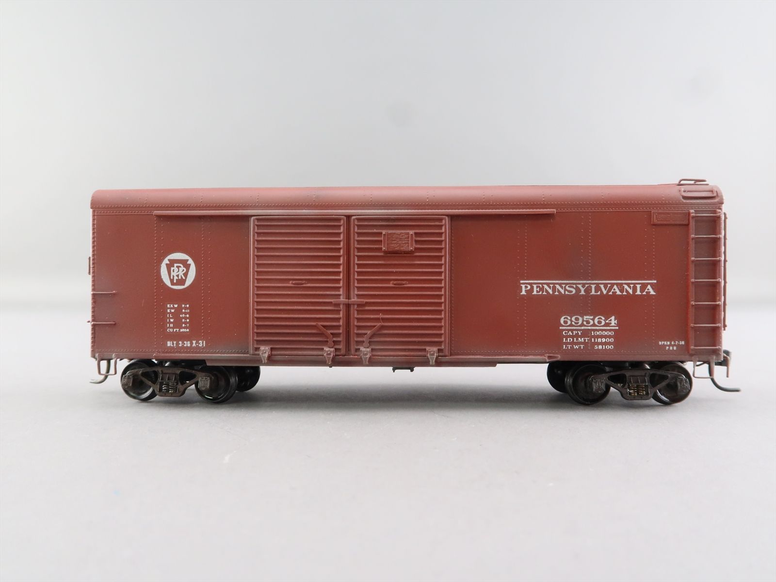 HO Brass Model - Railworks PRR Pennsylvania 40' Round Roof Box Car ...