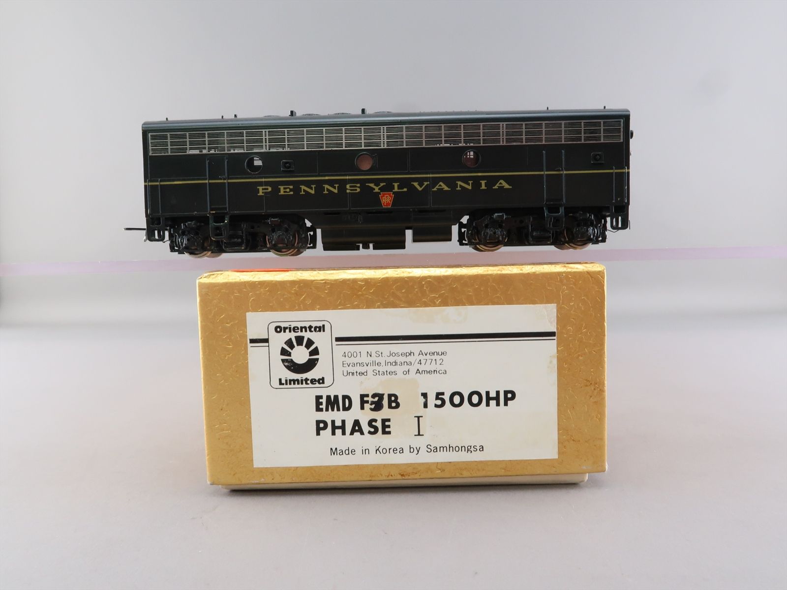 HO Brass Model - Oriental 0223 PRR Pennsylvania EMD F7 F7B 1500HP Phase ...