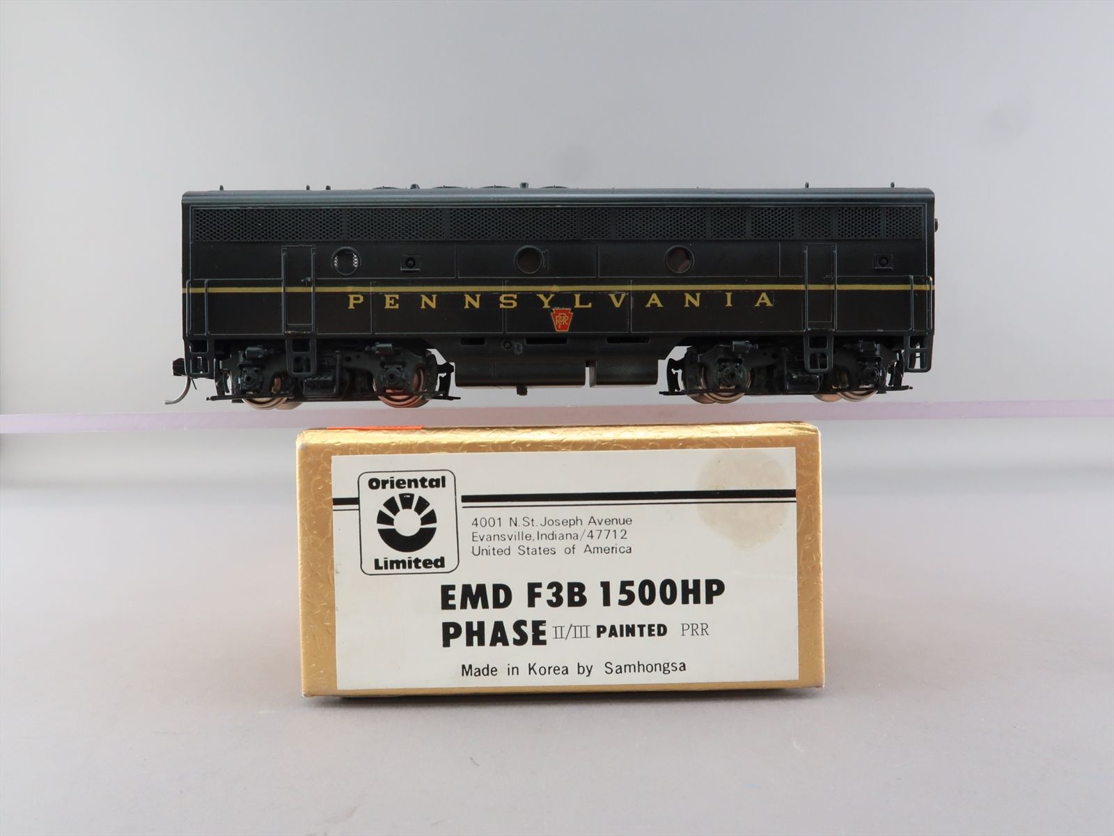 HO Brass Model - Oriental PRR Pennsylvania EMD F3 F3B 1500HP Phase II ...