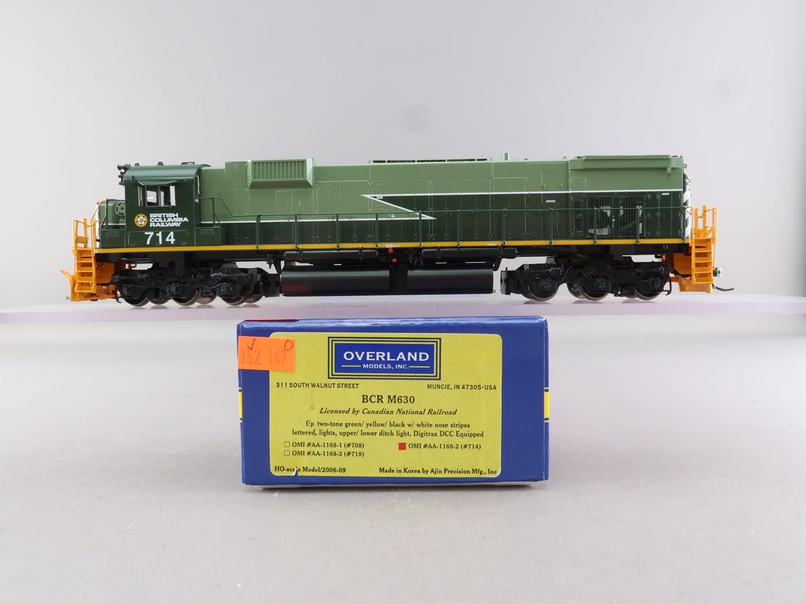 HO Brass Model - OMI AA-1168-2 BCR British Columbia Railway M630 #714 ...