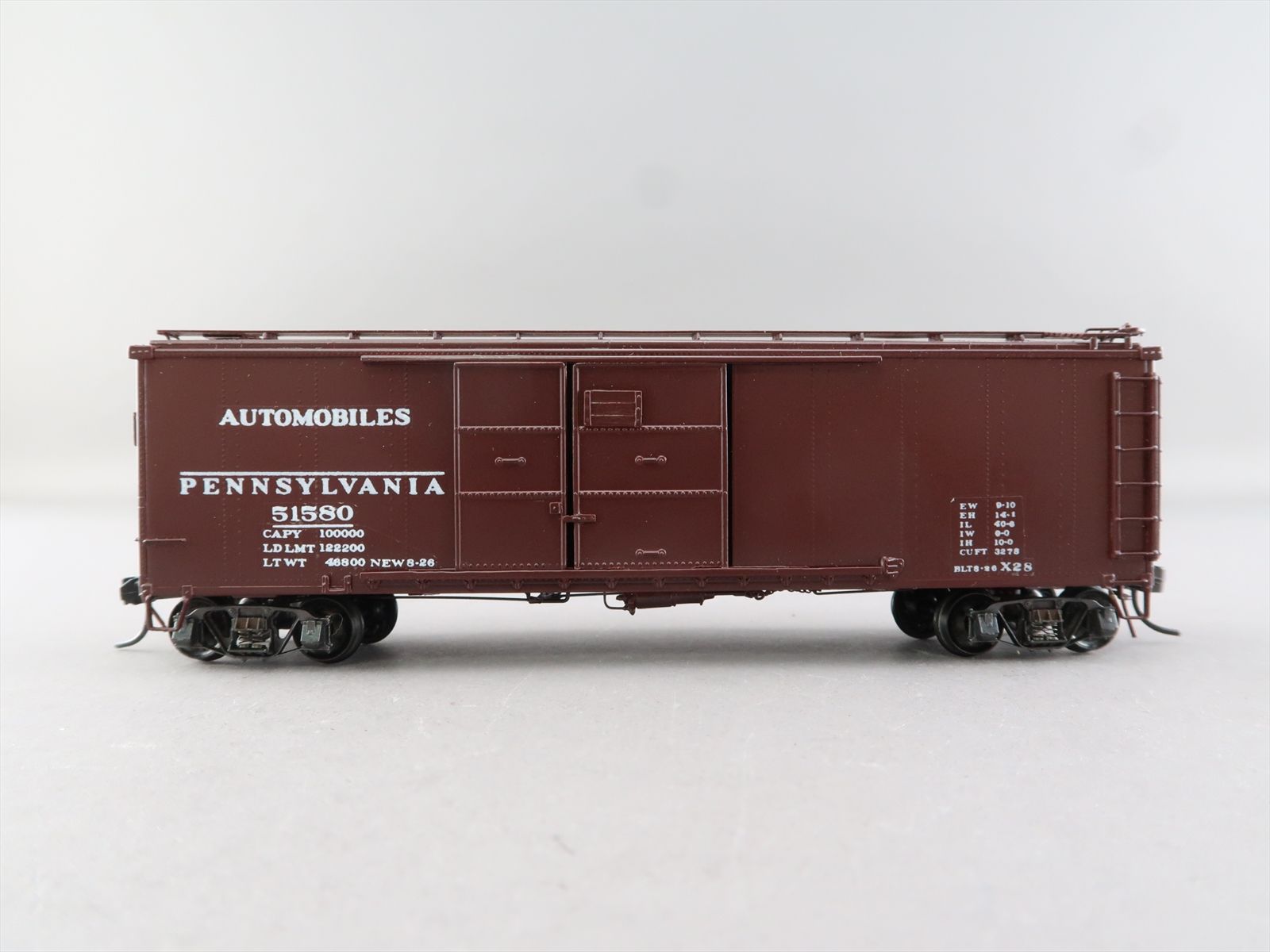 HO Brass Model - PSC 16024-1 PRR Pennsylvania X-28 Automobile Boxcar ...