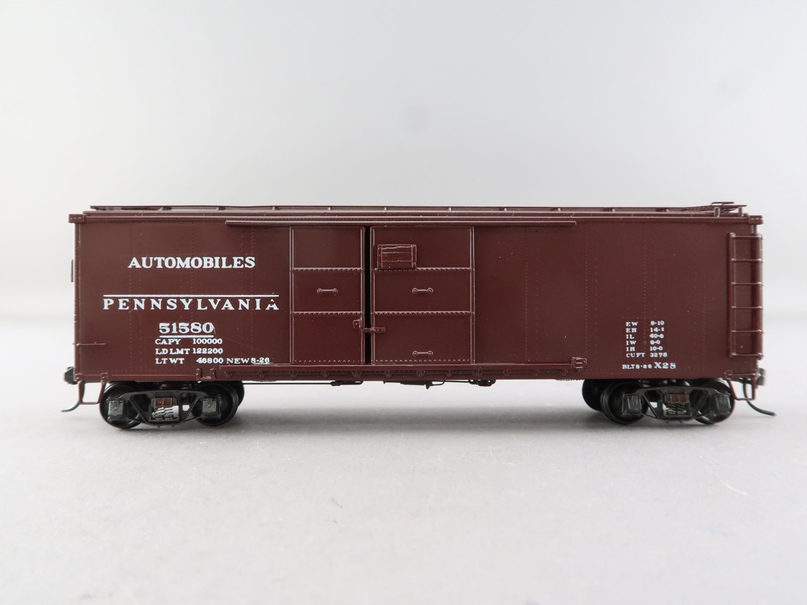HO Brass Model - PSC 16024-1 PRR Pennsylvania X-28 Automobile Boxcar ...