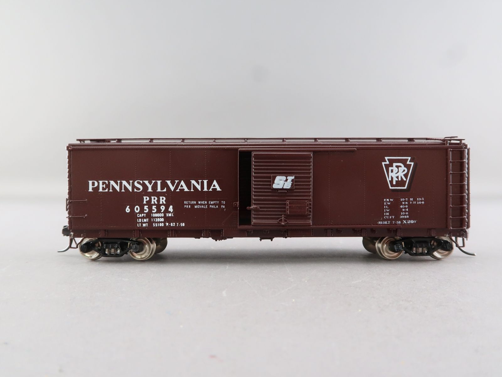 HO Brass Model - PSC 16022-1 PRR Pennsylvania X-29 Box Car Boxcar ...