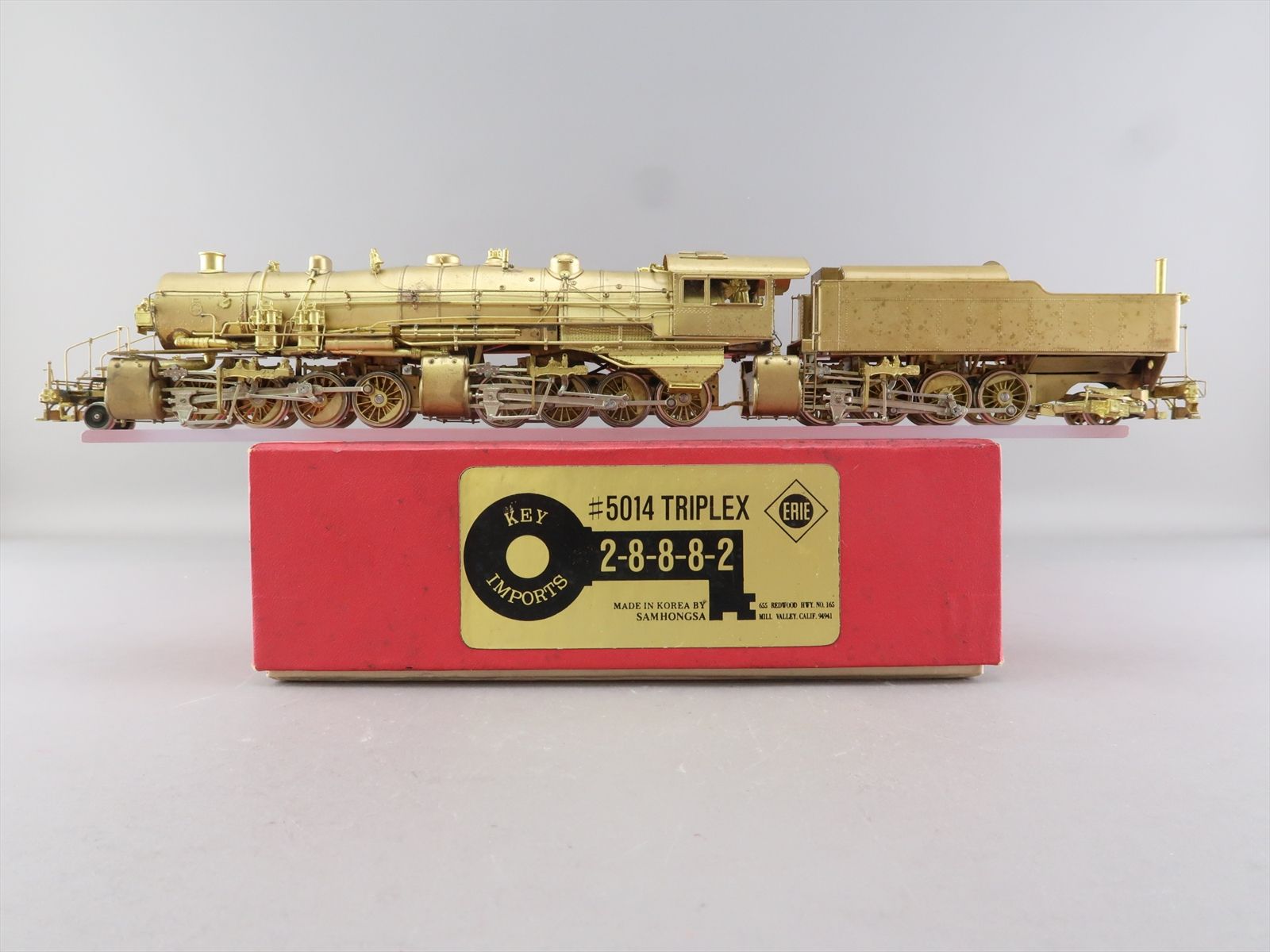 HO Brass Model - Key ERIE Triplex 2-8-8-8-2 #5014 - Unpainted - 1980 ...