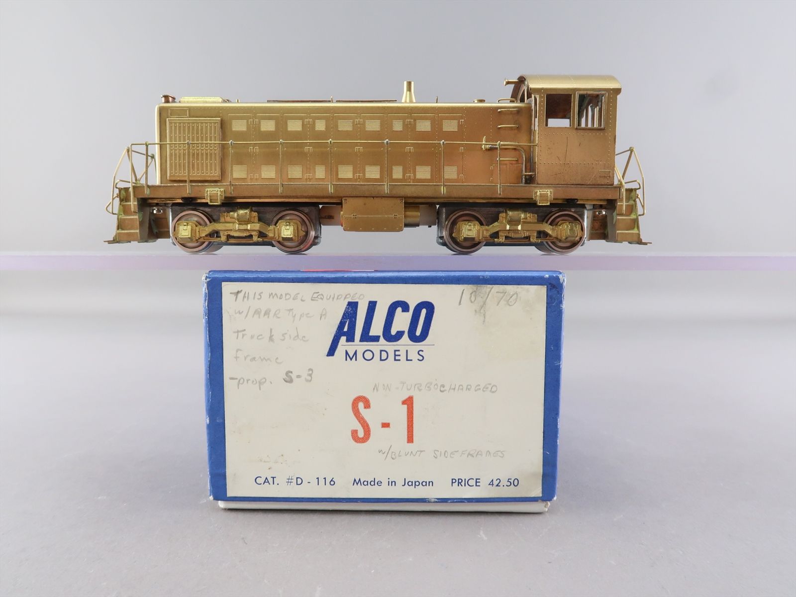 HO Brass Model - ALCO D-116 S-1 Diesel Switcher Locomotive - Unpainted ...