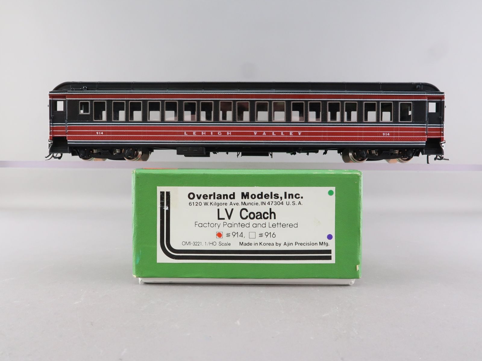 HO Brass Model - OMI 3221.1 LV Lehigh Valley Coach #914 - F/P - 1993 ...