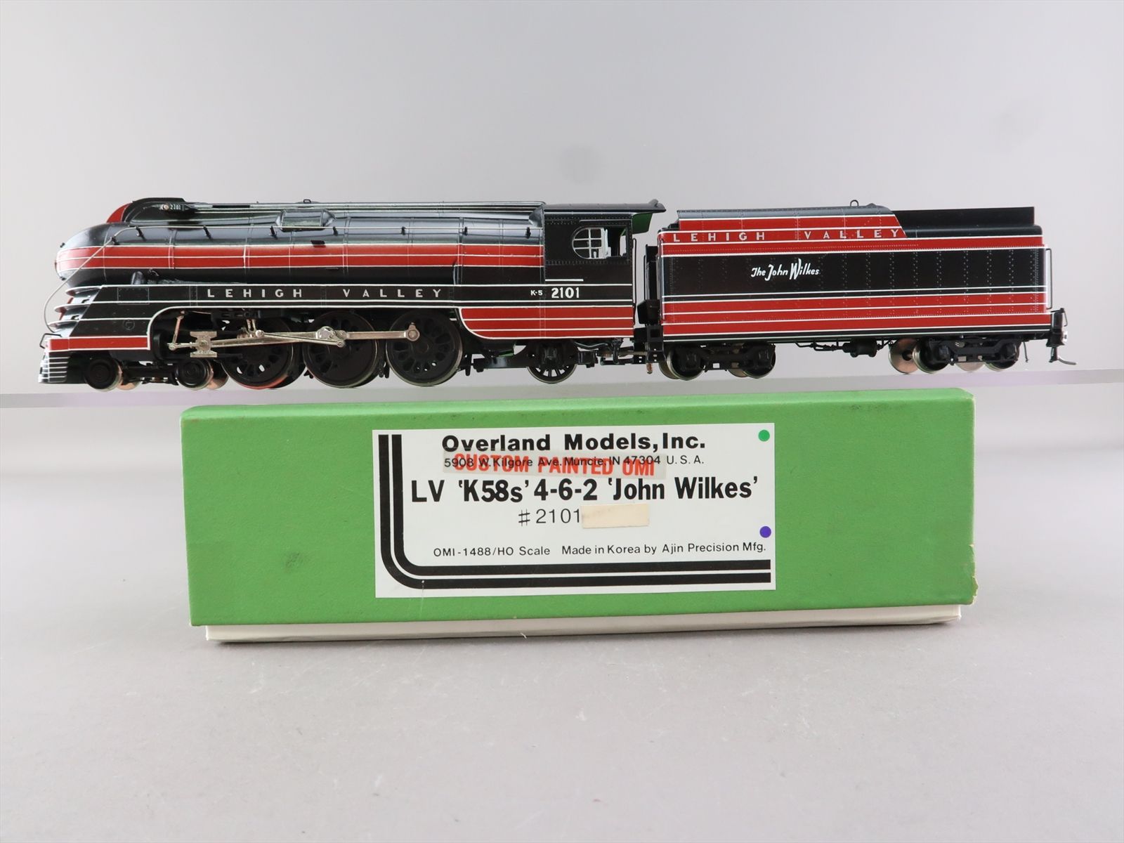 HO Brass Model - OMI 1488.1 LV Lehigh Valley John Wilkes K-5Bs 4-6-2 ...