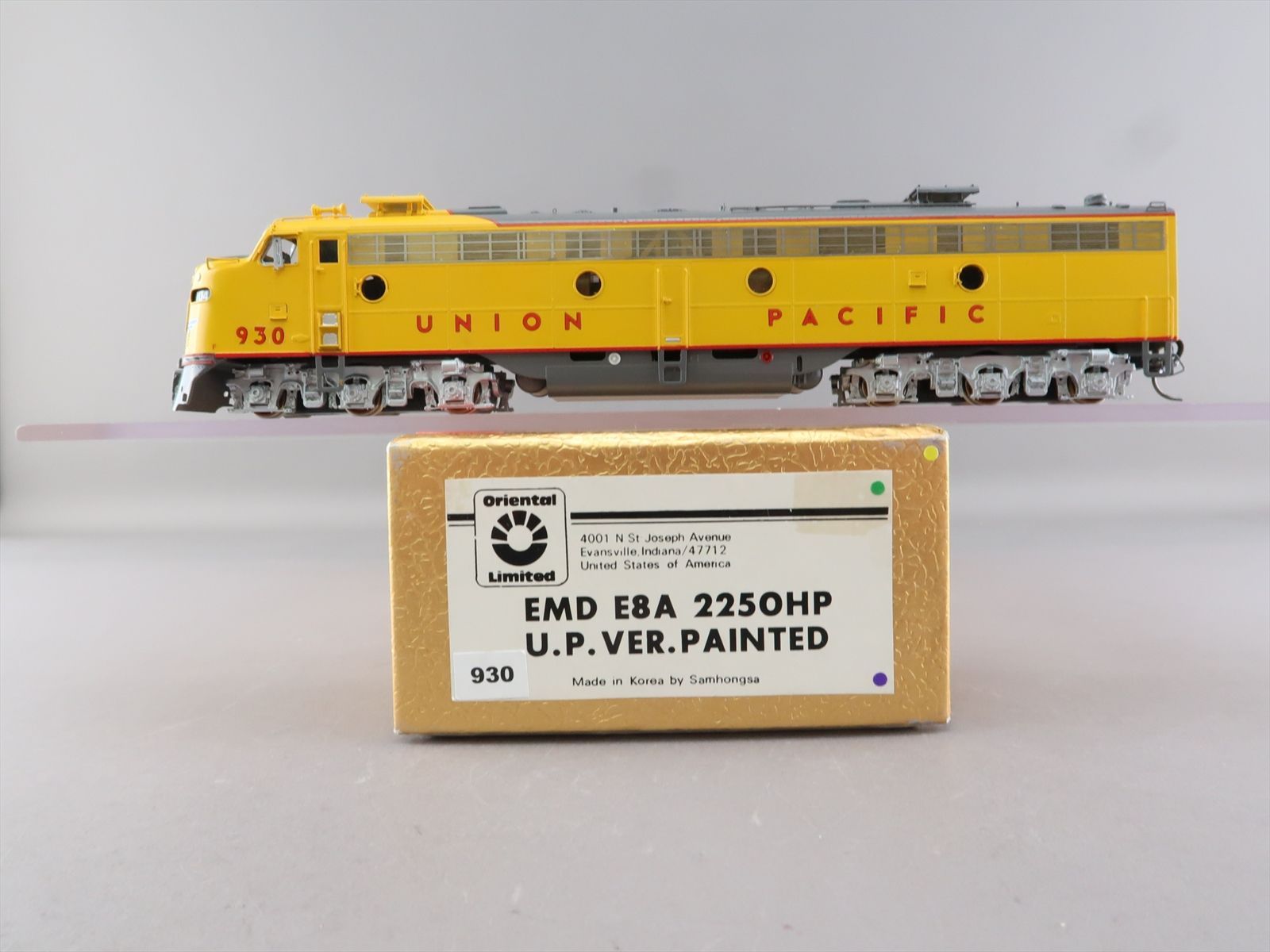 HO Brass Model - Oriental UP Union Pacific E8 E8A 2250HP #930 - F/P ...