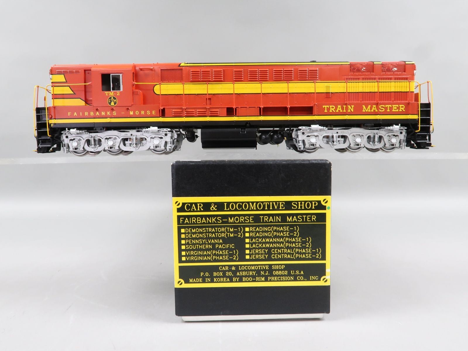 O Brass Model - C&LS F-M Fairbanks Morse Train Master Demonstrator #TM ...