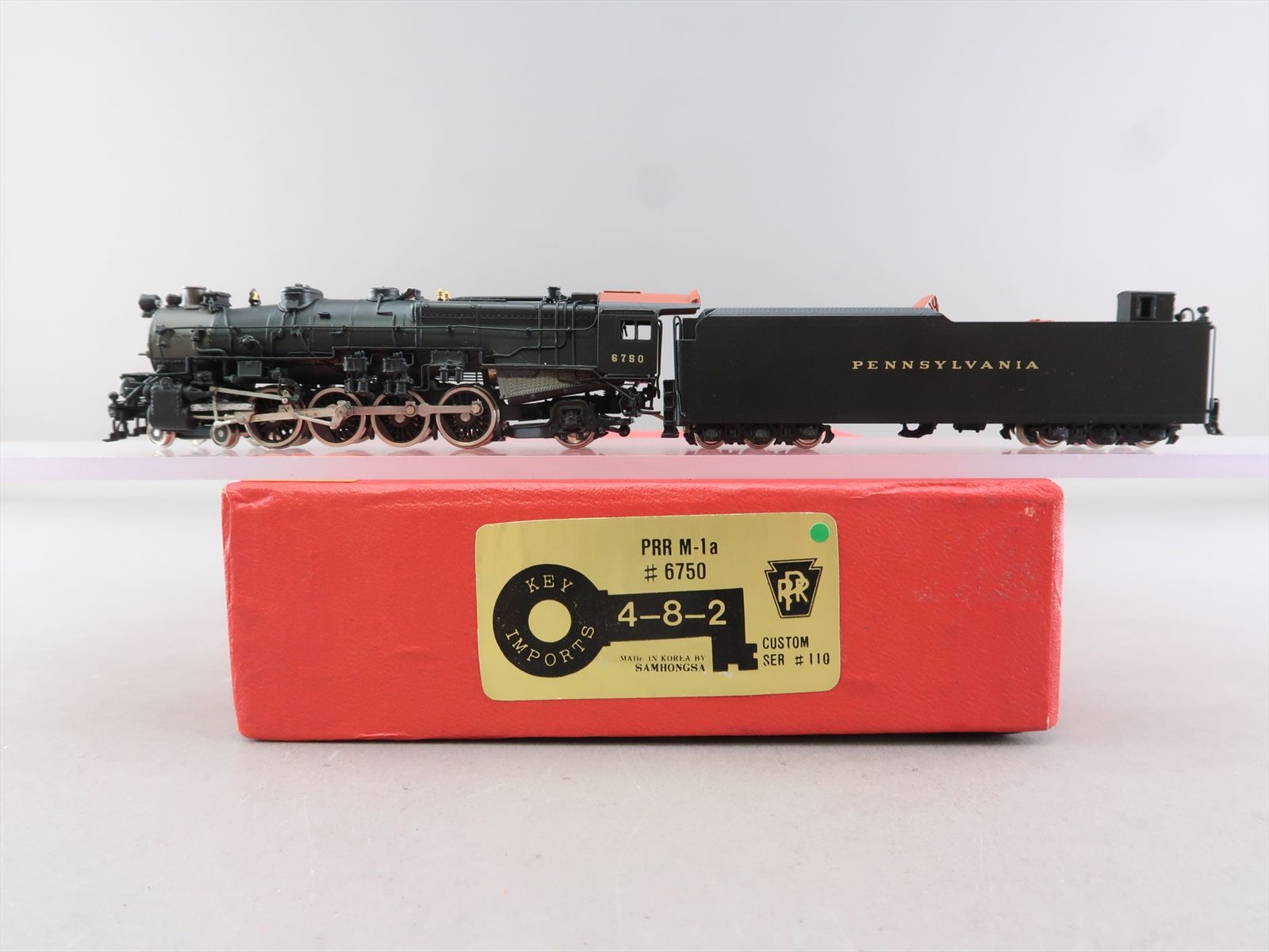 N Brass Model - Key CS#110 PRR Pennsylvania 4-8-2 M-1a Long Haul Tender ...