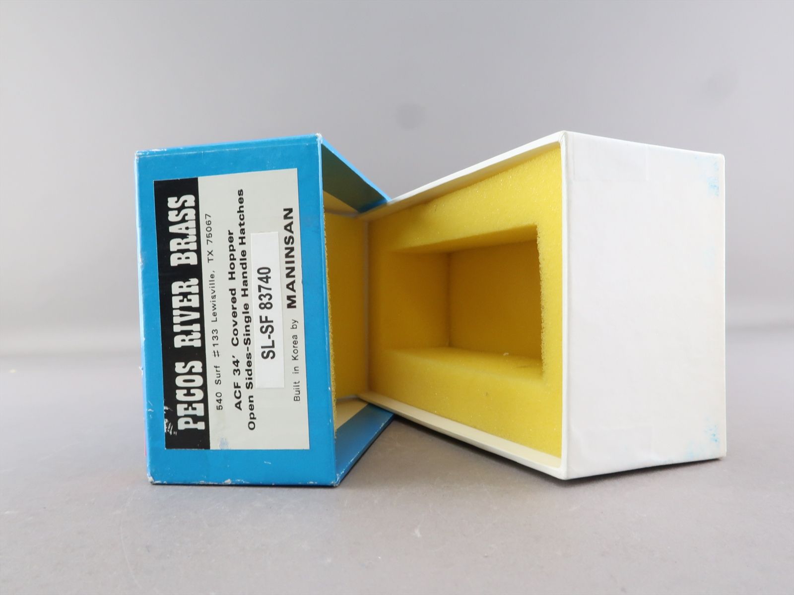 HO Brass Model - PRB Pecos River 2602 SLSF St Lous-San Francisco ACF 34' Covered Hopper Open ...