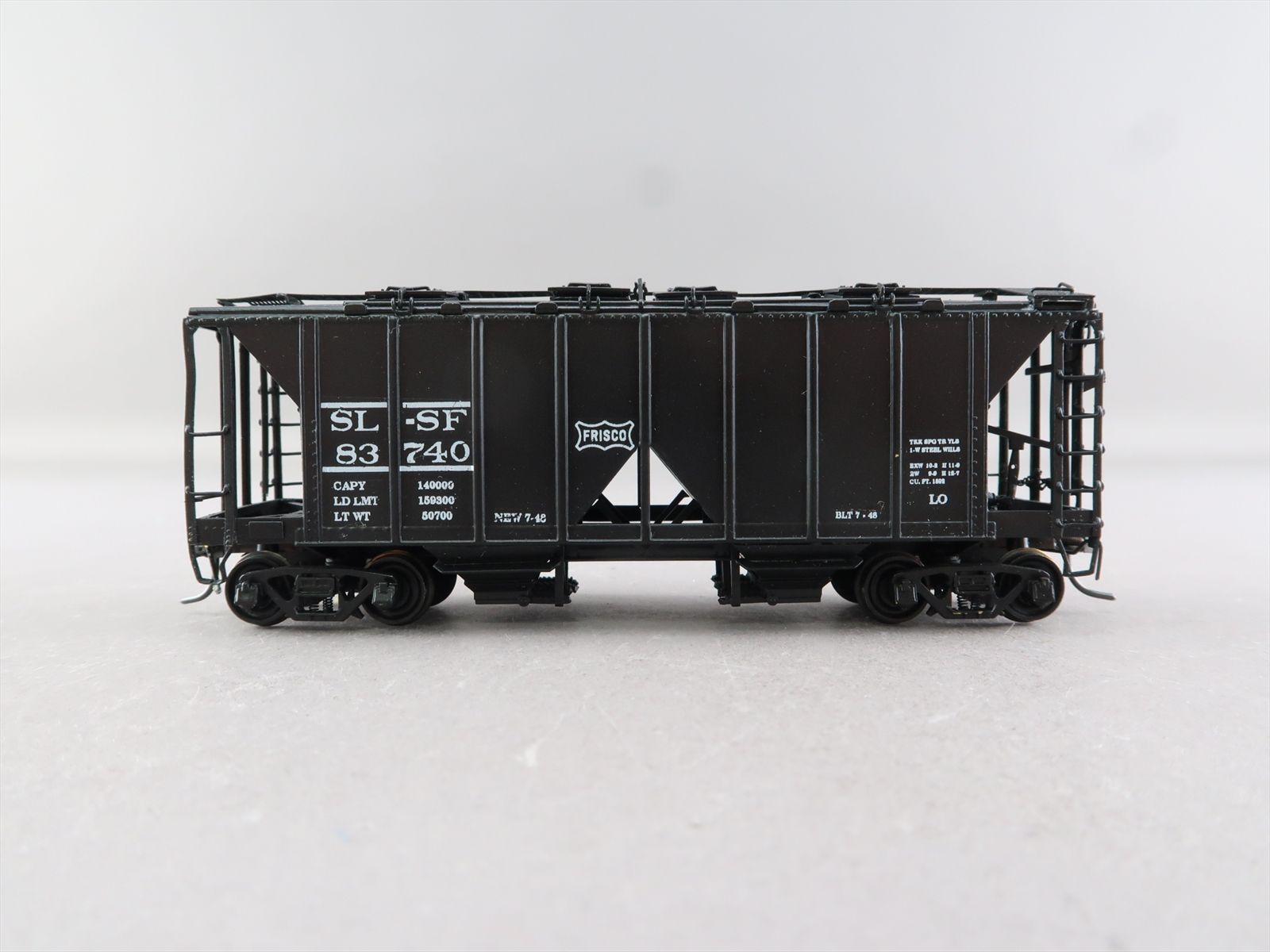 HO Brass Model - PRB Pecos River 2602 SLSF St Lous-San Francisco ACF 34' Covered Hopper Open ...