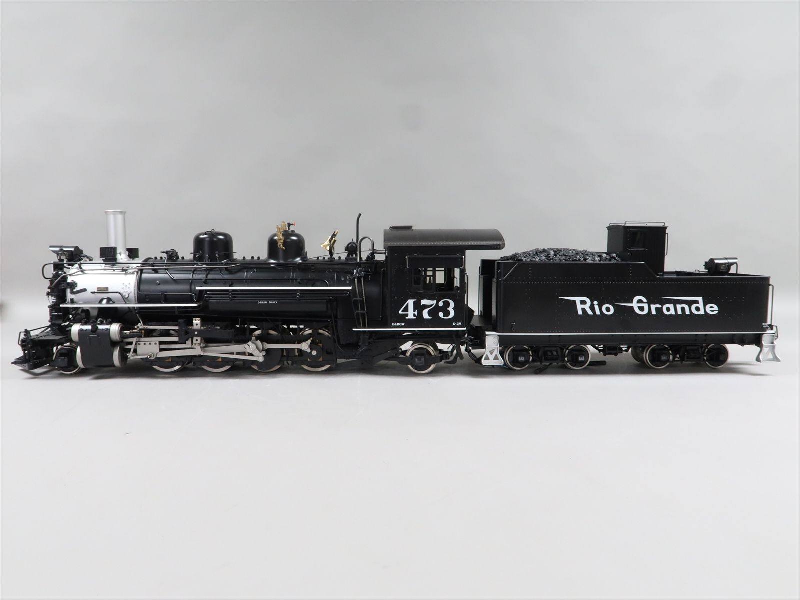 Fn3 Brass Model - Accucraft D&RGW Rio Grande K-28 Mikado 2-8-2 #473 - F/P + DCC SOUND ONLY - No Box