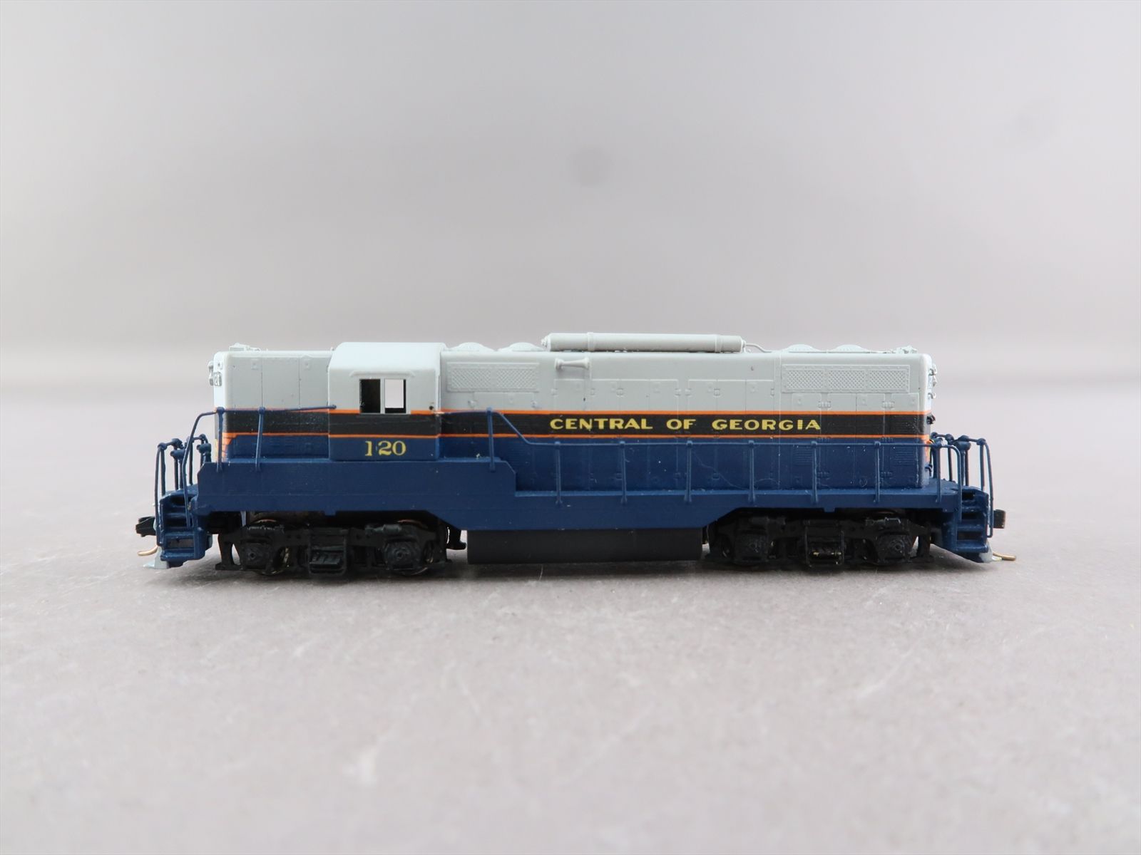 N Brass Model - HM Hallmark CofG Central of Georgia GP-7 Passenger Version #120 - Custom - 1989 ...