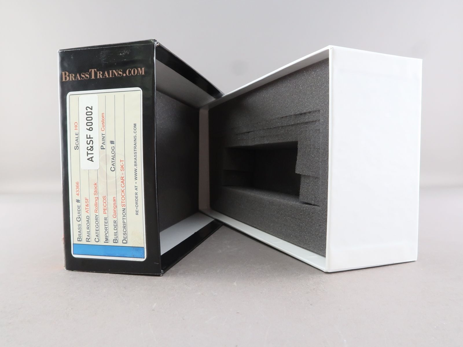 HO Brass Model - PRB Pecos AT&SF Santa Fe SK-T Stock Car #60002 ...