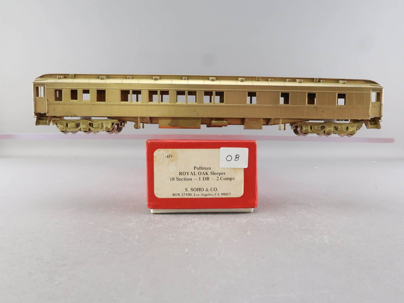 HO Brass Model - Soho 2107 Pullman 8-1-2 Royal Oak Sleeper - Unpainted ...