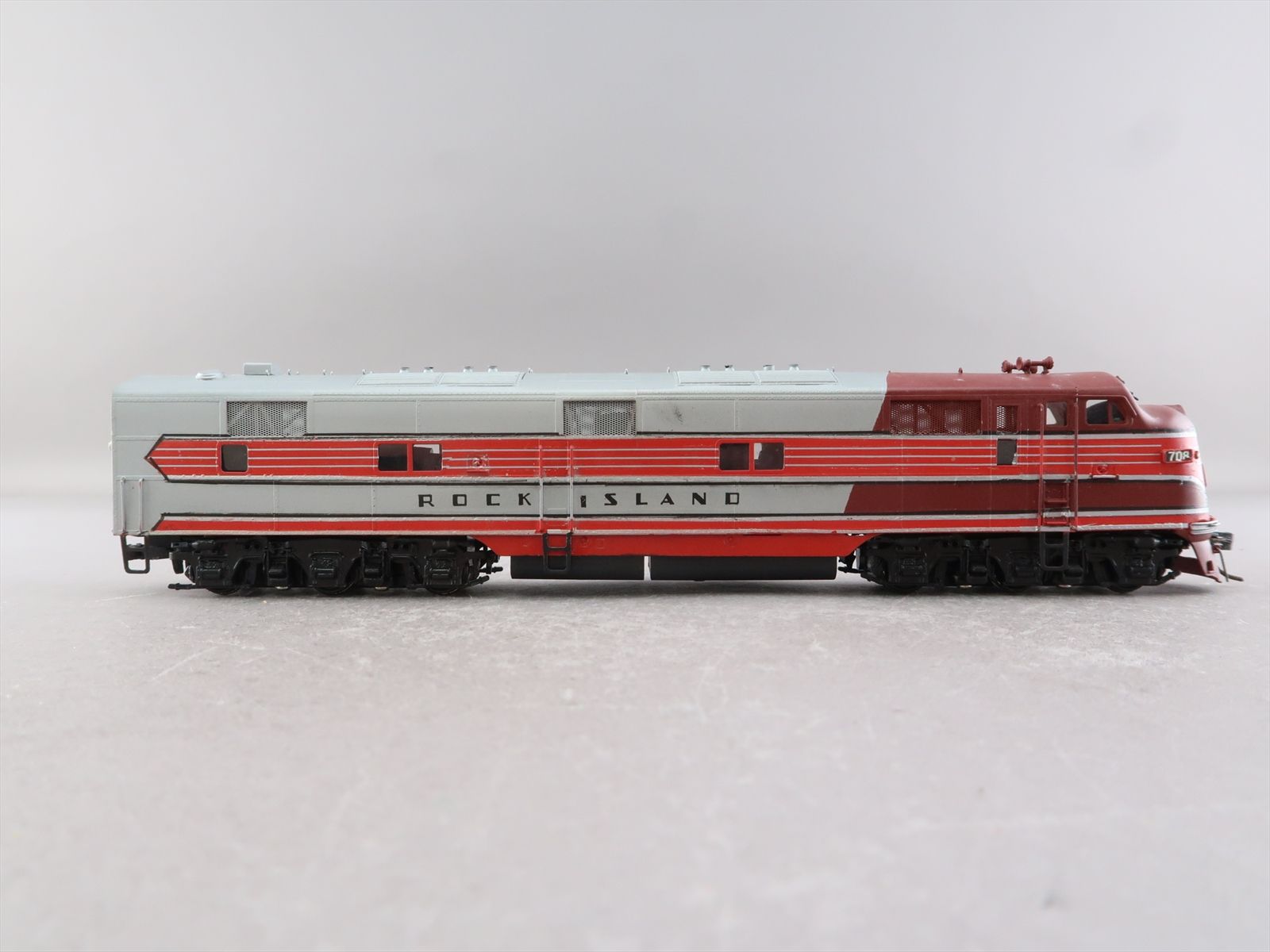 HO Brass Model - Sunset RI CRI&P Rock Island EMD E7 E7A A Unit Powered #708 - Custom - Prestige ...