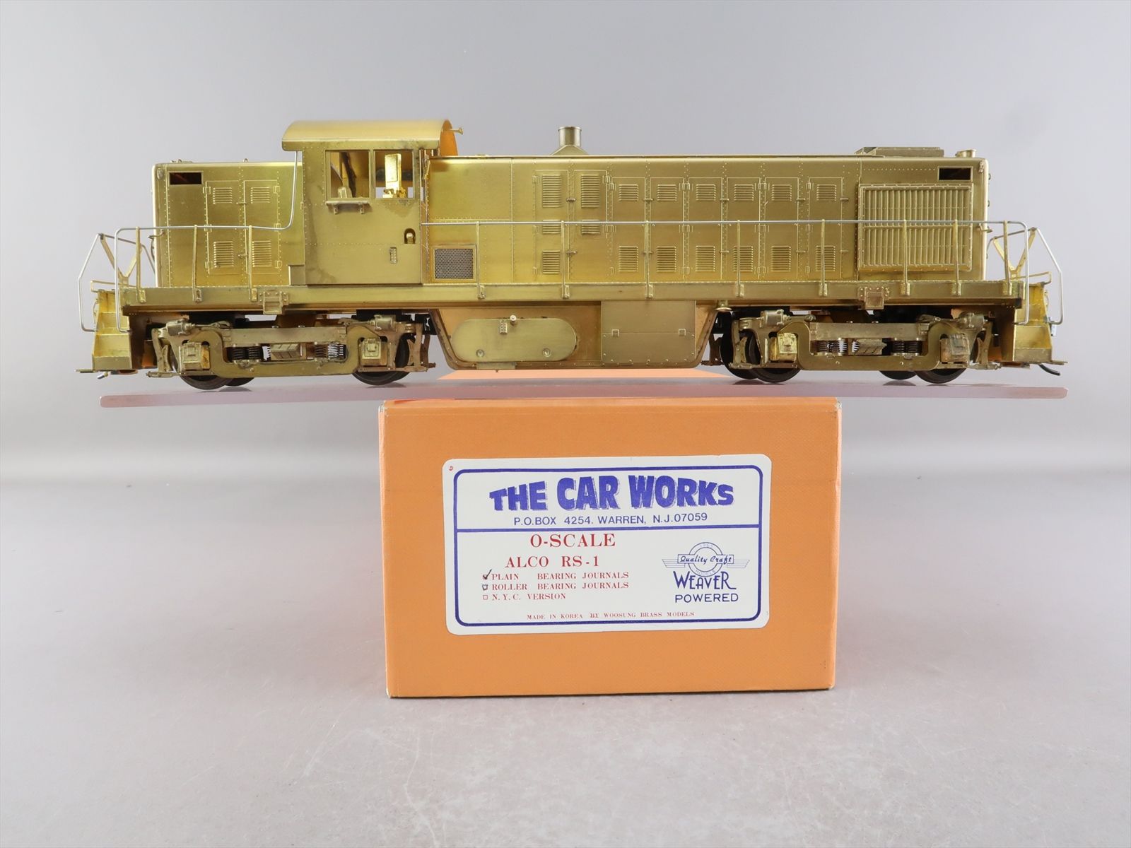 O Brass Model - The Car Works ALCO RS-1 Diesel Plain Bearing Journals ...
