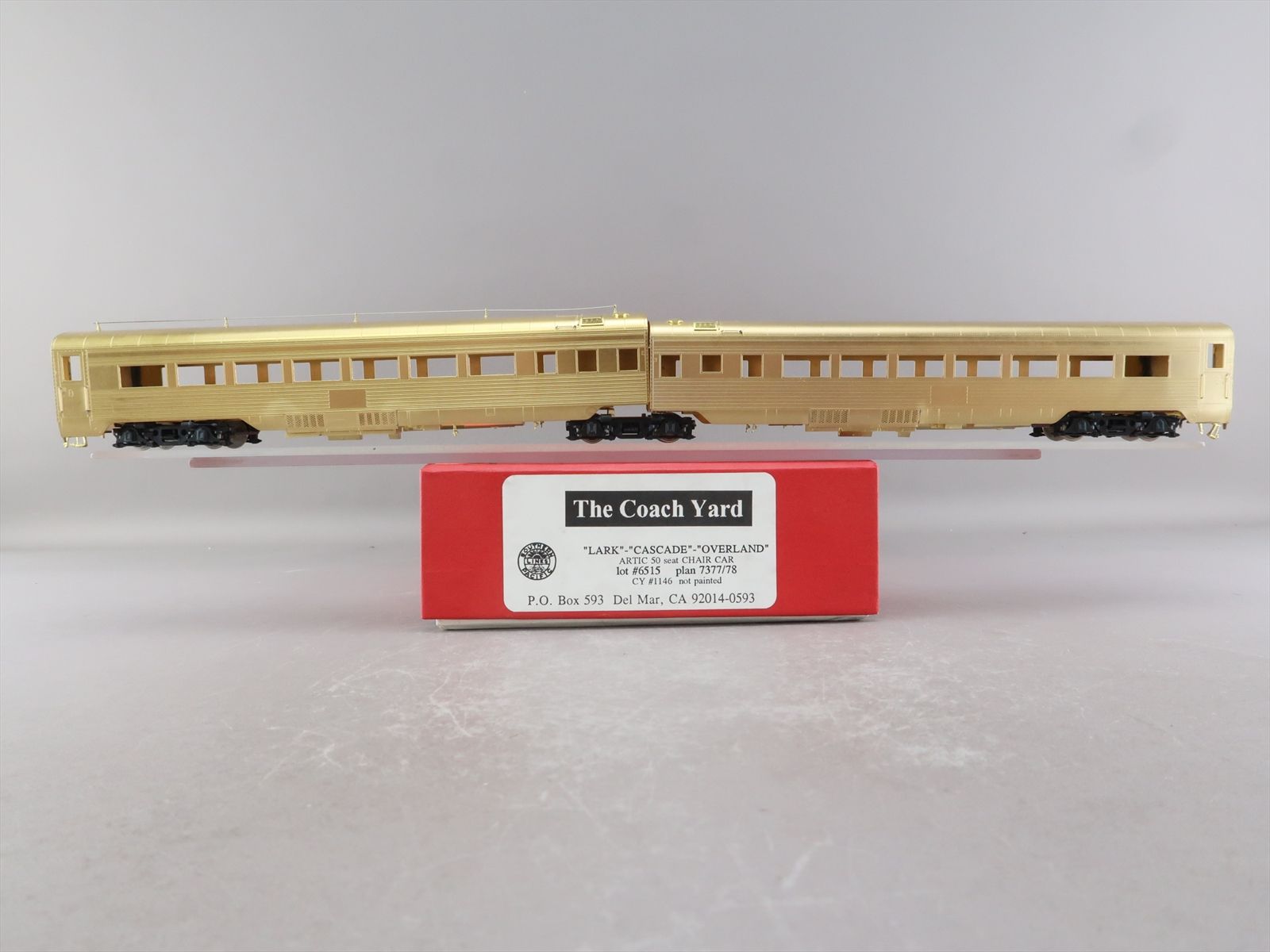 HO Brass Model - TCY 1146 SP Southern Pacific Articulated 50 Seat Chair ...