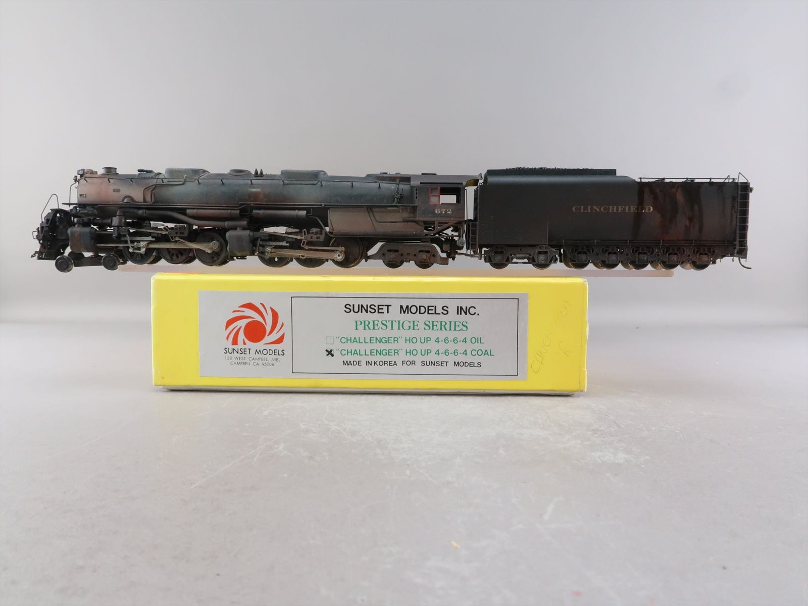 HO Brass Model - Sunset HO116A UP as CRR Clinchfield Challenger 4-6-6-4 ...